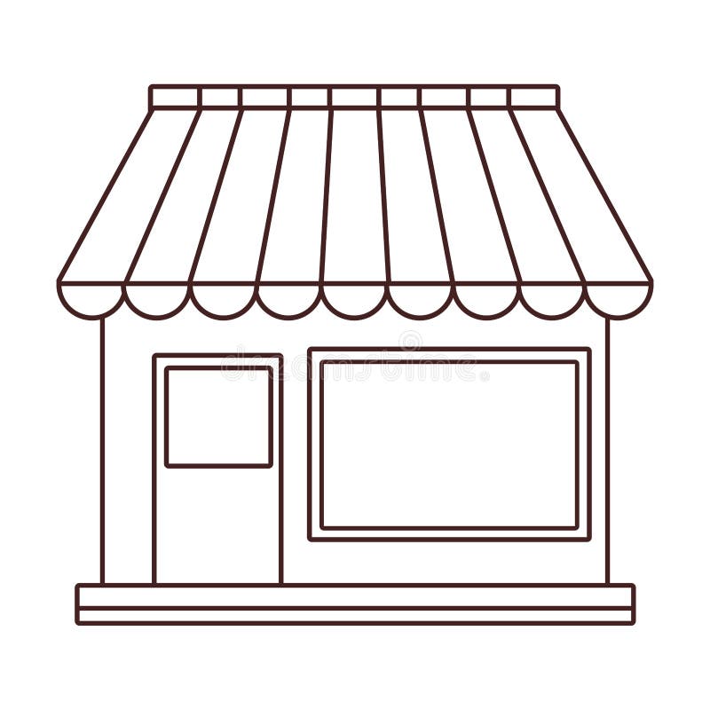 Shopping store cartoon stock vector. Illustration of commercial - 140682340