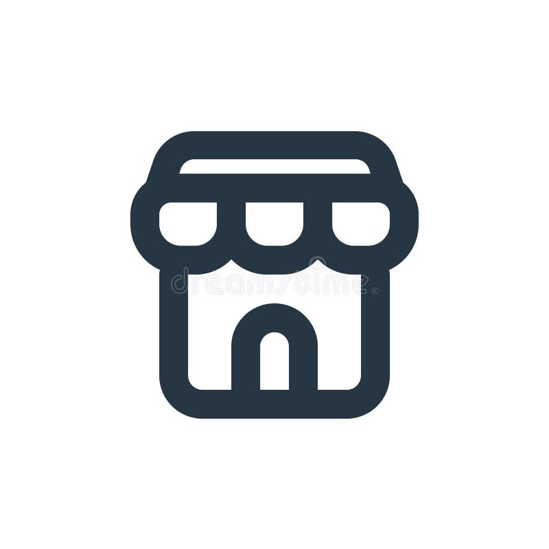 Shopping Store Icon Vector from Essentials Ui Concept. Thin Line ...