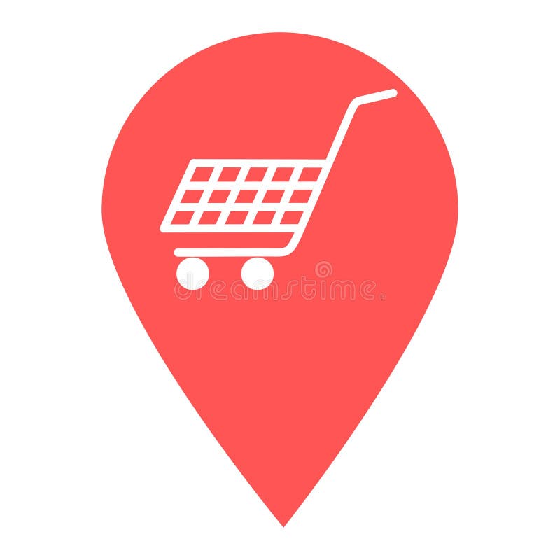 Shopping Store Location Map Pin Pointer Icon. Element of Map Point for Mobile Concept and Web ...