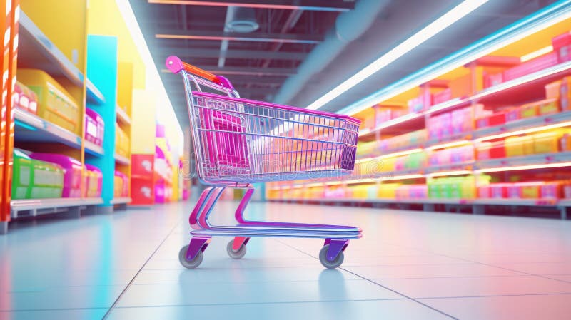 Shopping in Supermarket by Supermarket Cart in Motion Blur Stock Photo ... Shopping in Supermarket by Supermarket Cart in Motion Blur Stock Photo ...
