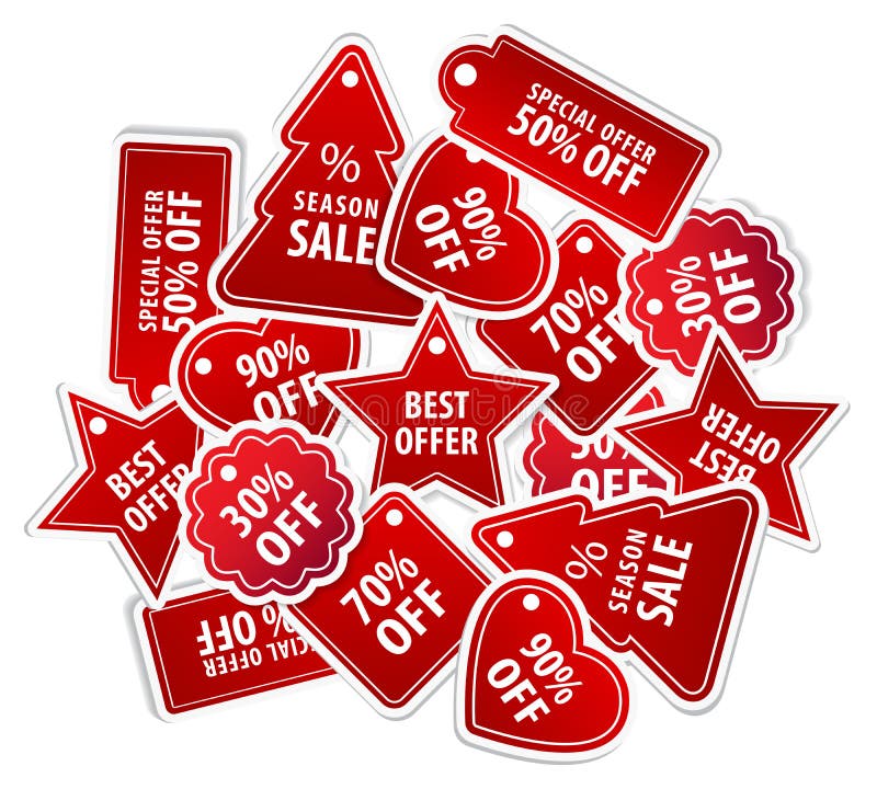 Shopping Tag Labels stock vector. Illustration of label - 32483005