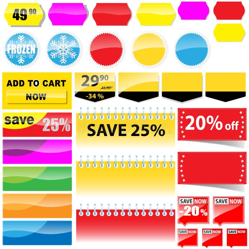 Shopping Tags stock vector. Illustration of blank, marketing - 30988178