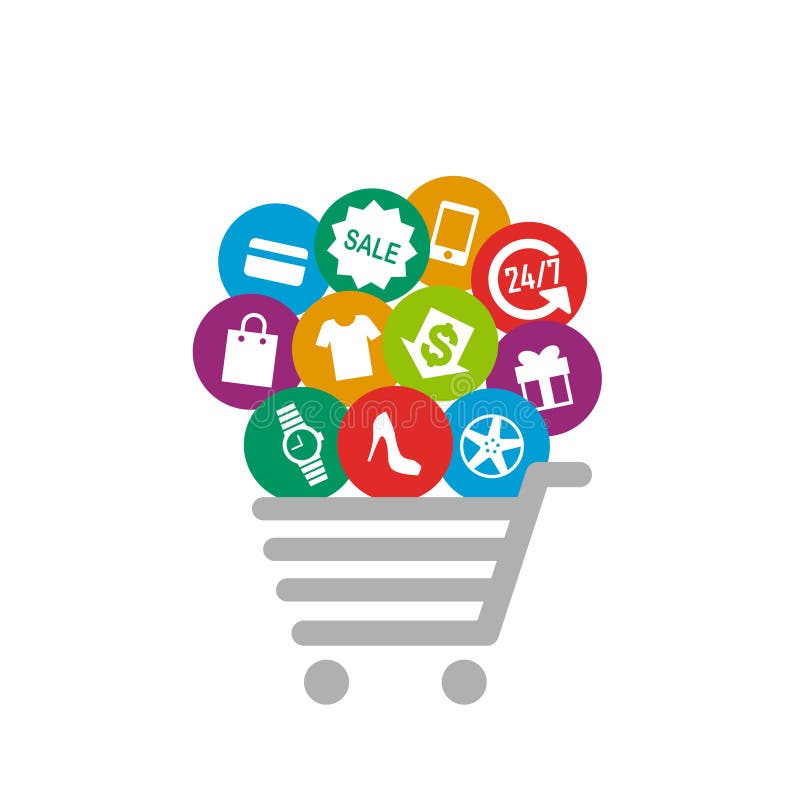 Shopping Things Stock Illustrations – 3,193 Shopping Things Stock ...