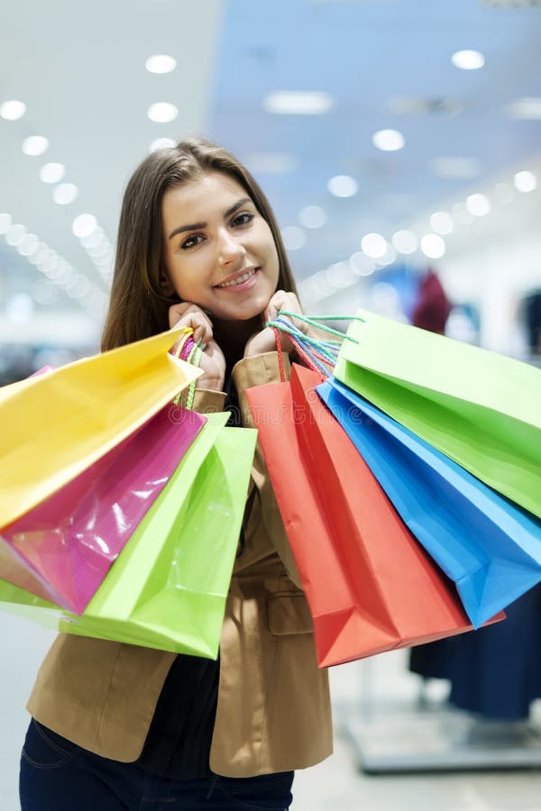Shopping time stock image. Image of cheerful, hall, glamour - 29456523