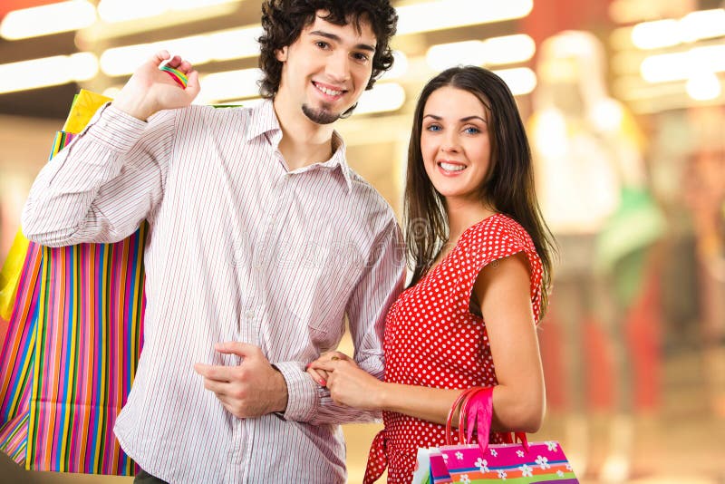 Shopping together stock image. Image of dress, female - 5236761