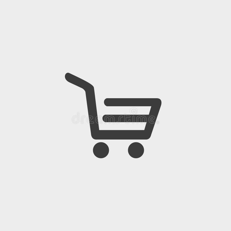 Shopping Chart Icon in Simple Design. Vector Illustration Stock Vector ...