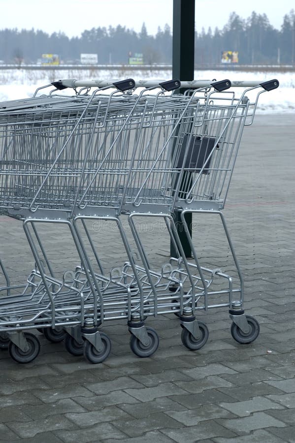 Shopping Trolleys Picture. Image: 1919528