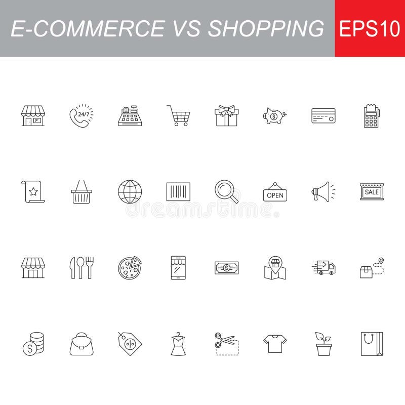 Online Vs Store Stock Illustrations – 87 Online Vs Store Stock ...