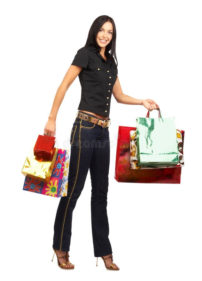 Shopping woman stock photo. Image of fashion, purchasing - 11388126