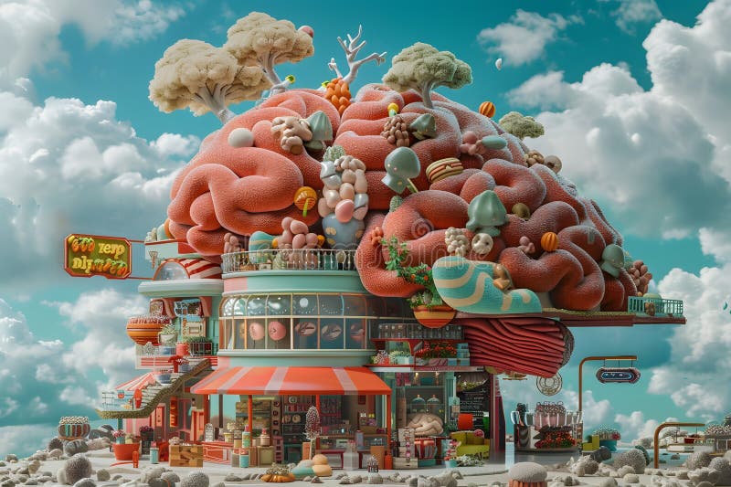 Shops and Buildings Designed Around the Concept of Human Organs in a ...