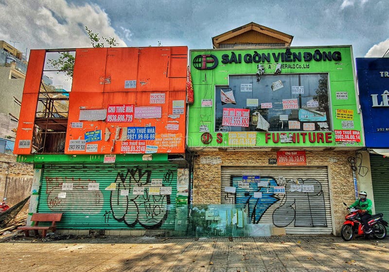 Shops Shut Down Due To Covid Vietnam Editorial Image - Image of shops ...