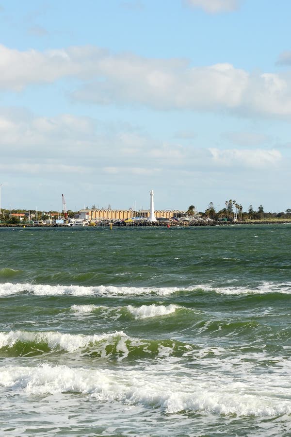 Shore of the Bay of Port Philip. Stock Photo - Image of port, marine ...