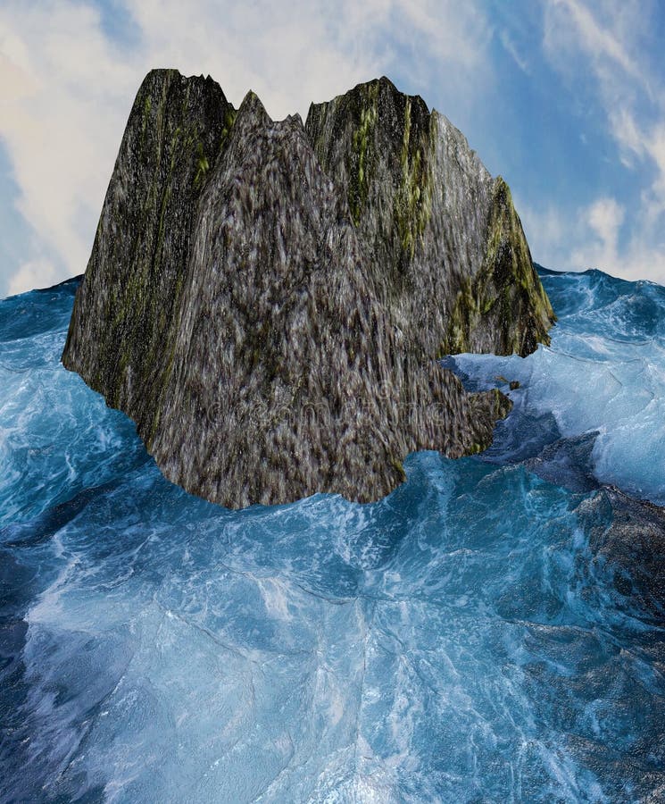 SHORE CLIFF BLUE stock illustration. Illustration of angle - 175584537