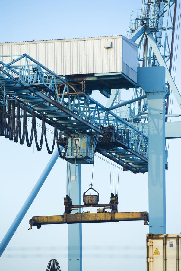 Shore Crane Loading Containers Stock Image - Image of port, cargo: 51498099