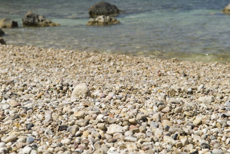 Shore Line stock image. Image of stones, blue, clear - 10930307