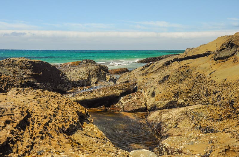 Shore of the Pacific ocean stock photo. Image of water - 102344528