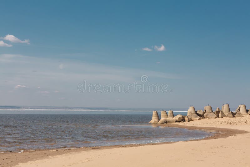 Shore Protection Structures, Tetrapods Stock Photo - Image of ...
