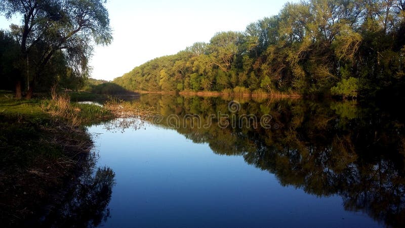 Shore of the River, Early Spring Stock Image - Image of autumn, luxury ...