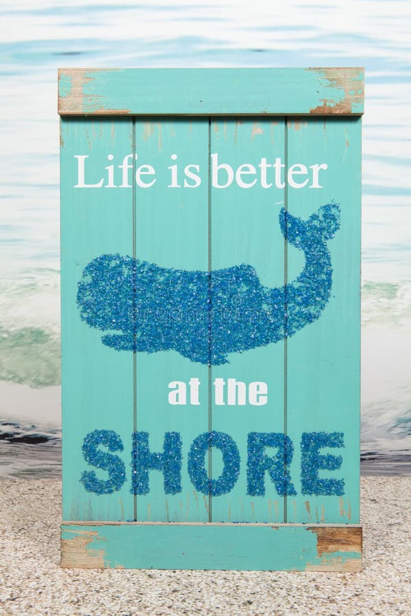 At the Shore stock image. Image of shore, summer, sign - 72263845