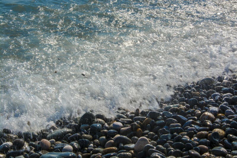 Shore Surf Stones Summer Freedom Stock Image - Image of beautiful ...