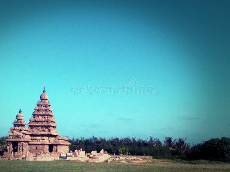 Shore temple stock image. Image of india, chennai, tamil - 64144219
