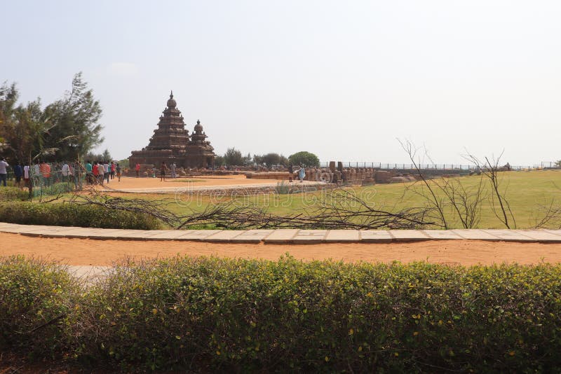 Shore Temple at Mahabalipuram in Tamil Nadu, India Stock Image - Image ...