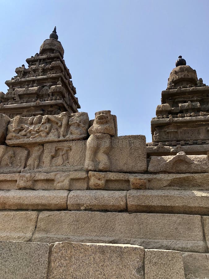 Shore Temple in Mahabalipuram, Tamilnadu Stock Photo - Image of ...