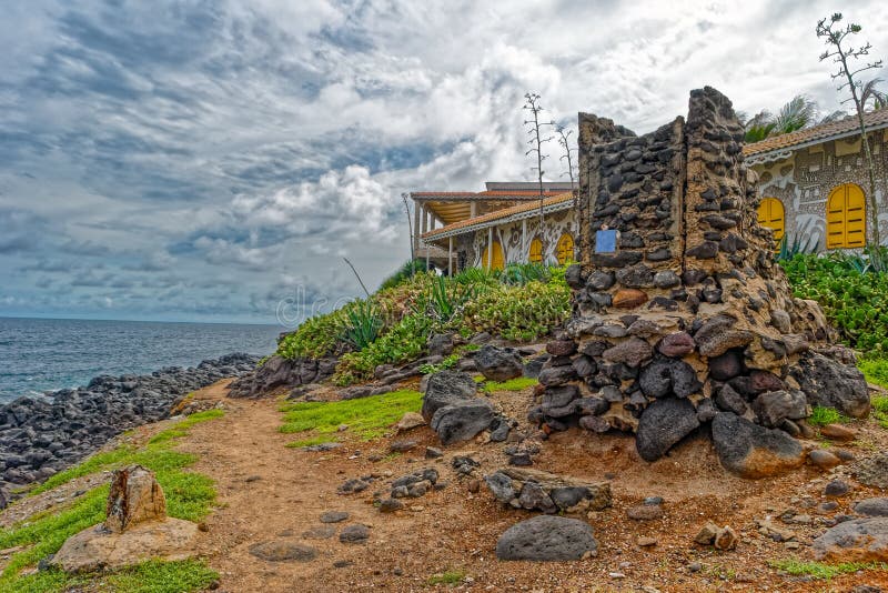 Shore of Tiny Island of NGor in Atlantic Ocean Stock Image - Image of ...