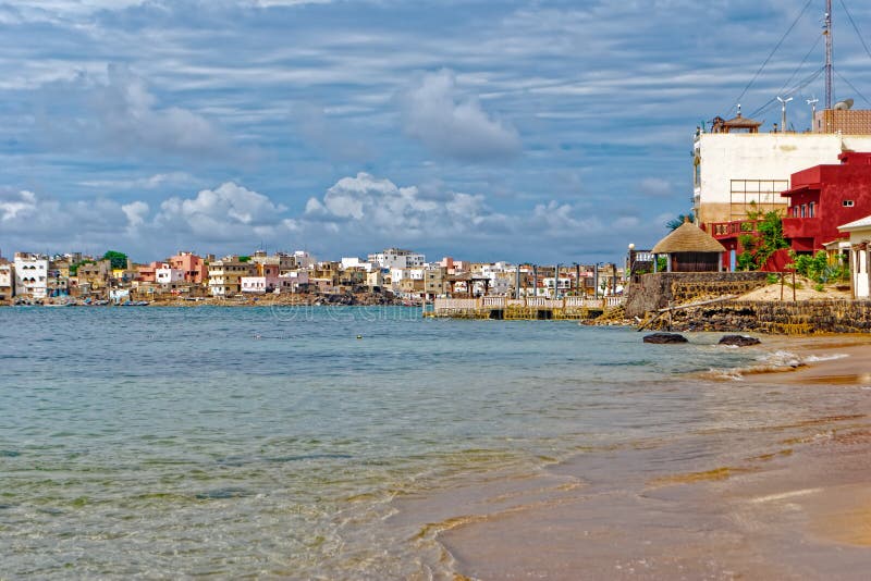 Shore of Tiny Island of NGor in Atlantic Ocean Stock Photo - Image of ...