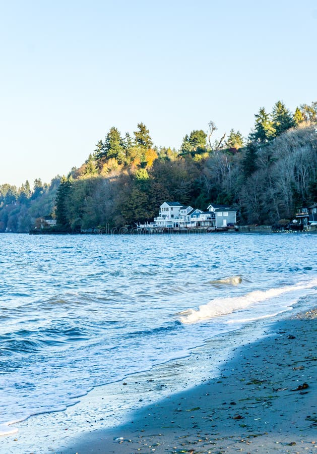 Shoreline at Dash Point 4 stock image. Image of washington - 261700891