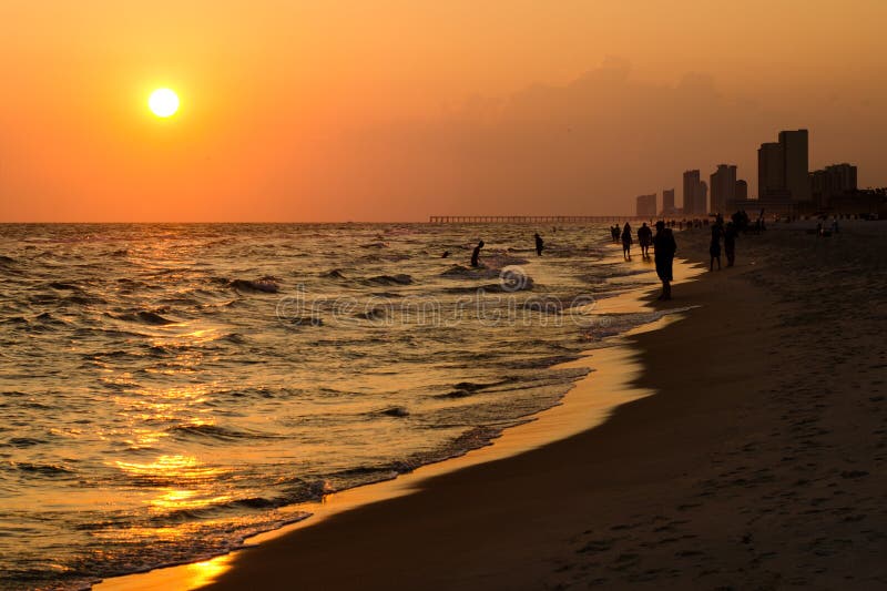 Panama City Beach, Florida, View of Front Beach Road Stock Image ...