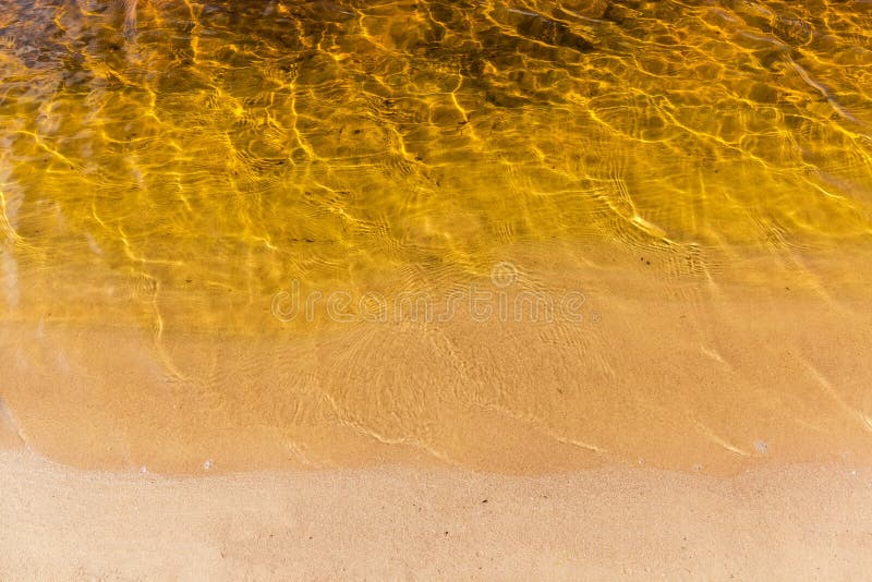 Shoreline of Sandy Shore of Reservoir with Calm Water Stock Image ...
