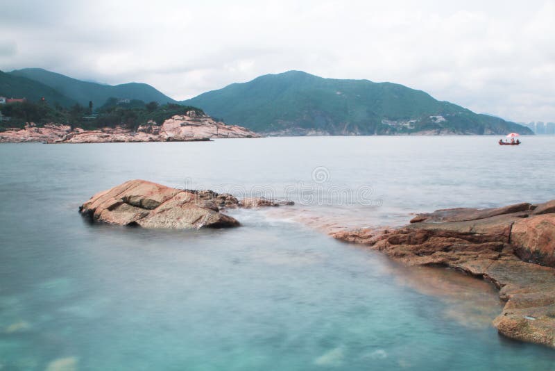 A Shoreline and Shek O, Hong Kong Stock Photo - Image of shek, outdoors ...