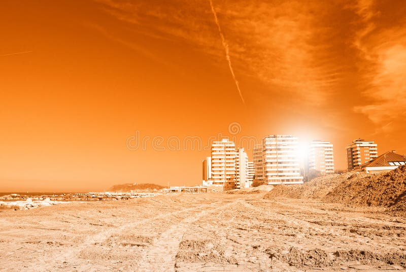 Shoreline at sunrise stock image. Image of season, dawn - 33637405