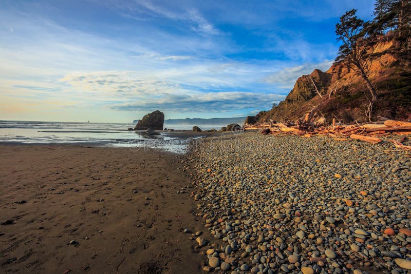 Shoreline Views at Ruby Beach Stock Image - Image of america, ruby ...
