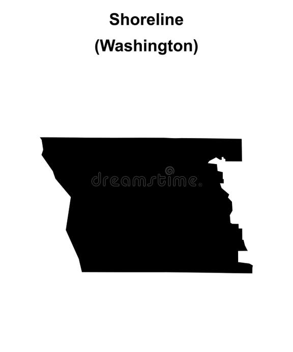 Shoreline outline map stock vector. Illustration of isolated - 357623321