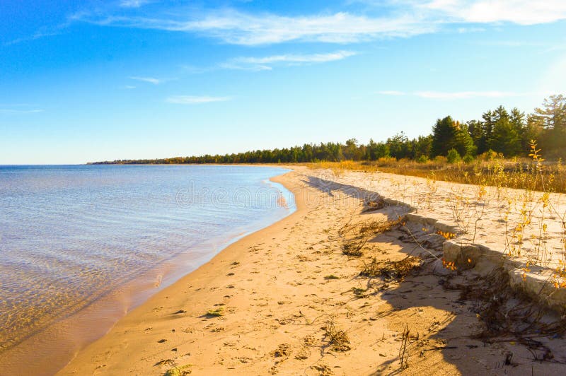 The Shores of Lake Huron stock image. Image of breeze - 80098139