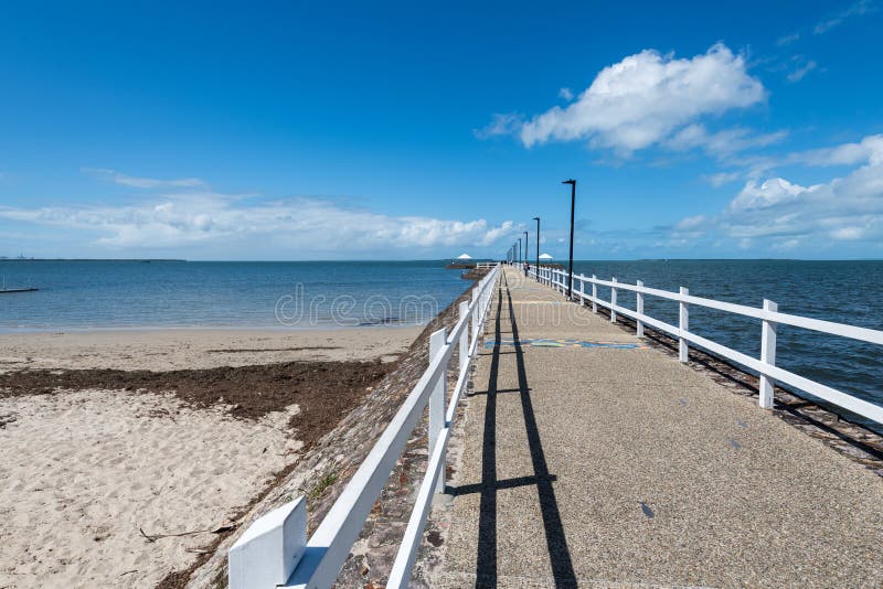 Shorncliffe Pier and Beach on Beautiful Sunny Day Stock Image - Image ...