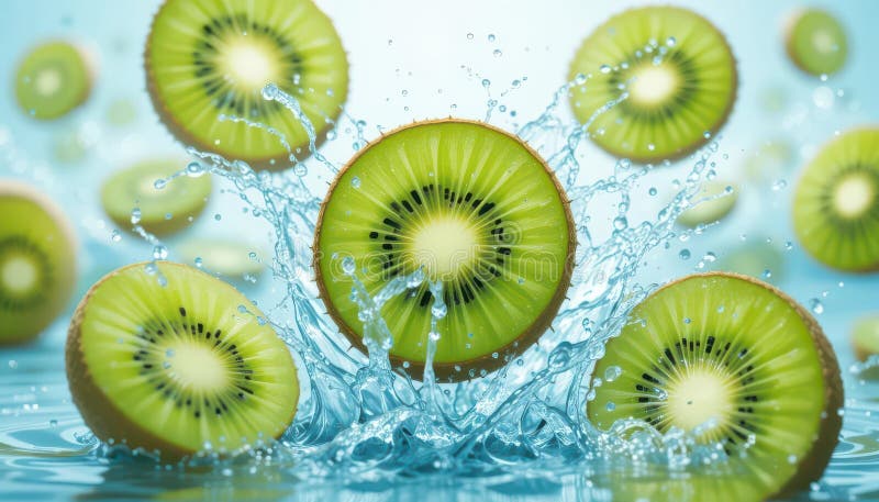 Short Animated Loop Featuring Splash Effects and Dynamic Water Movement ...