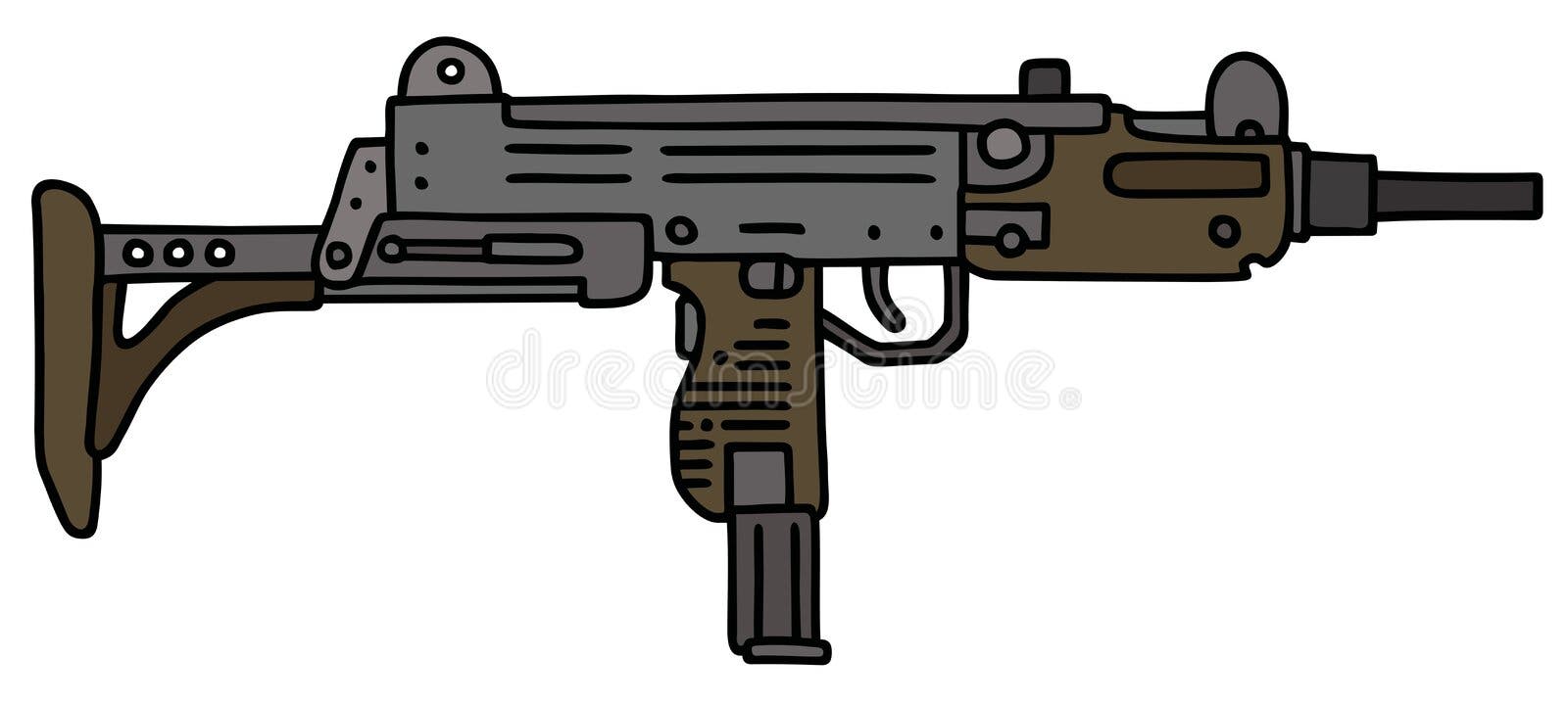 Automatic gun stock vector. Illustration of sight, vector - 59446426