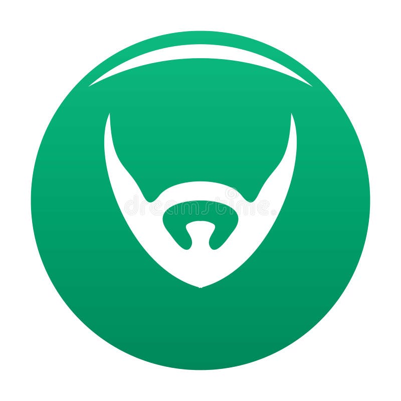 Beard Icon Vector Isolated Flat Vector Illustration for Web Stock ...