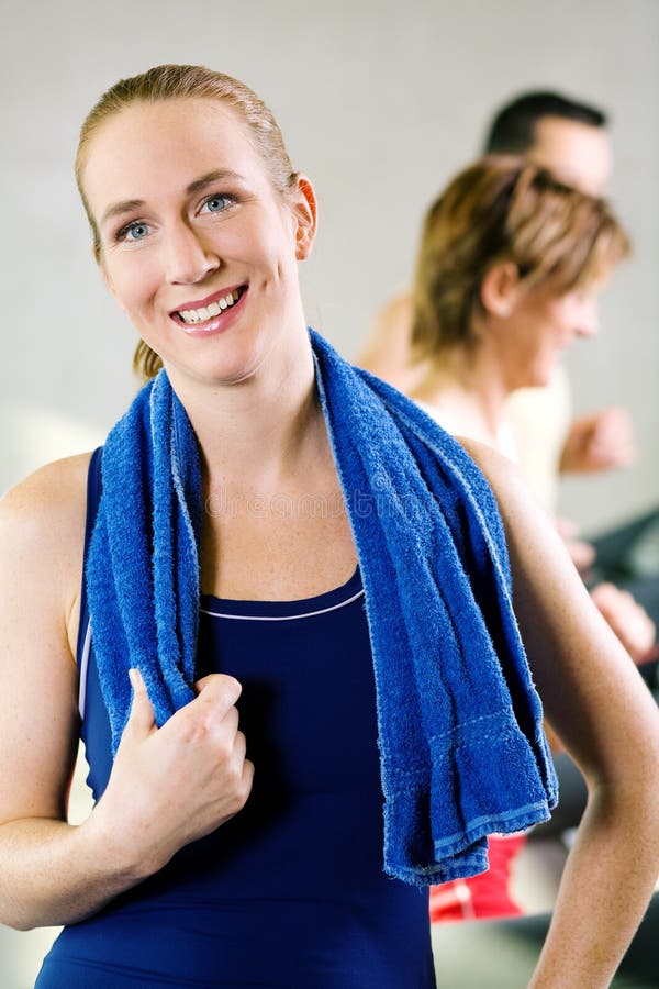 Short Break from the Treadmill Stock Photo - Image of adult, smile: 6723624