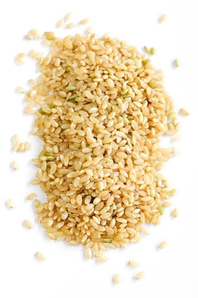 Short brown rice stock photo. Image of food, seed, isolated - 11318968