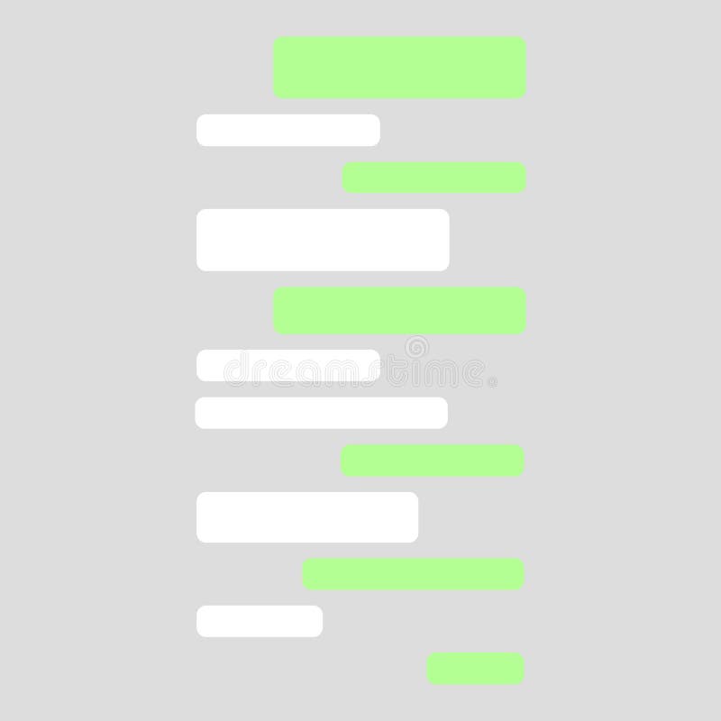Short Bubble Message, Chat Speech Conversation, Interface Dialog Vector ...