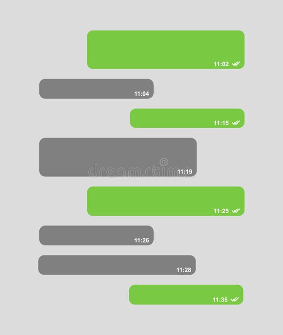 Short Bubble Message, Social Screen Empty Chat Window Dialog on Dark ...