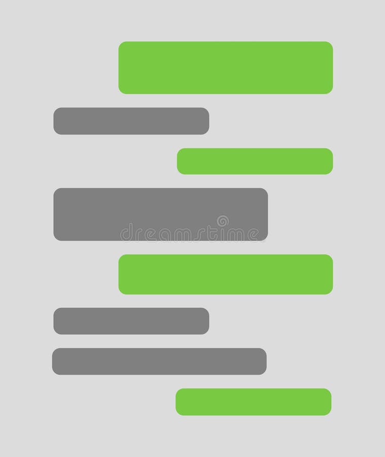 Short Bubble Message, Social Screen Empty Chat Window Dialog on Dark ...