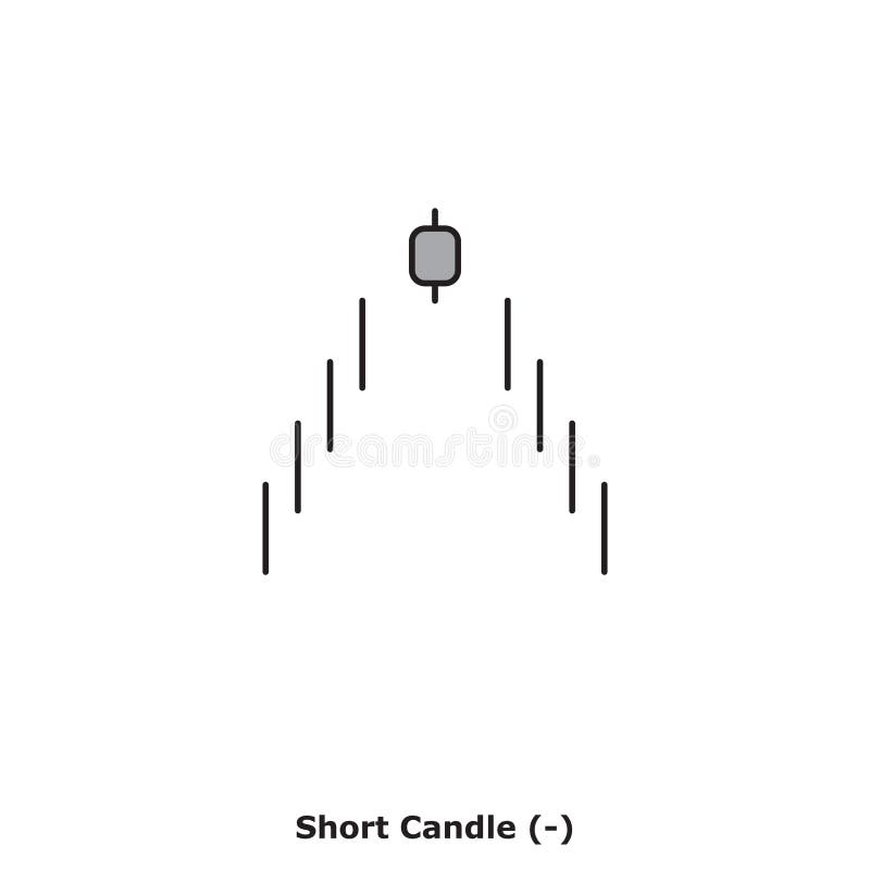 Short Candle (-) White & Black - Round Stock Vector - Illustration of ...