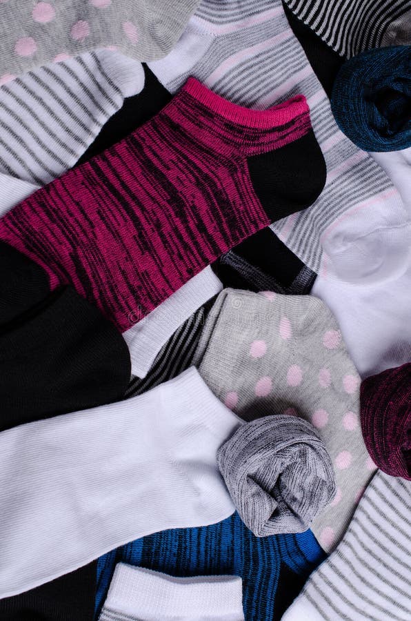 Short clean knitted socks stock photo. Image of object - 129162068