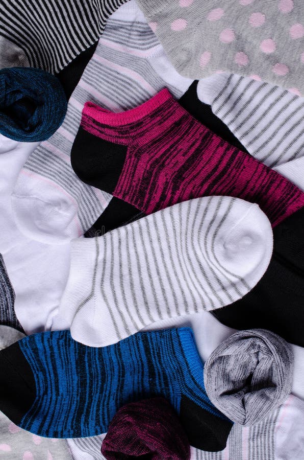 Short clean knitted socks stock image. Image of background - 129158729