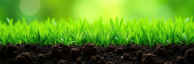 Short Clipped Hybrid Grass, Showing Soil Texture , Detail, Soil ...